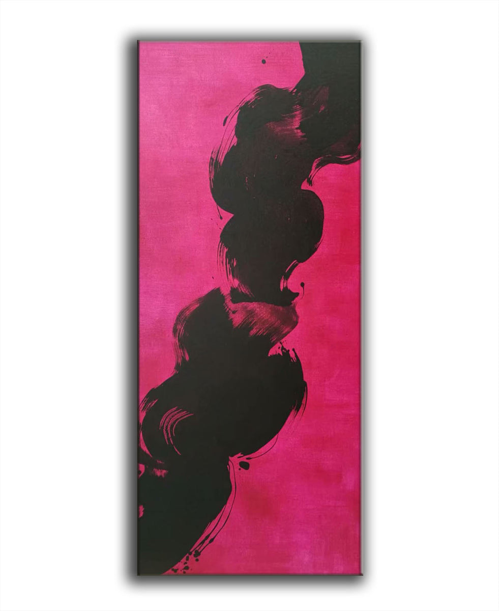 Red abstract art for sale, fine art paintings L78 – LargeArtCanvas