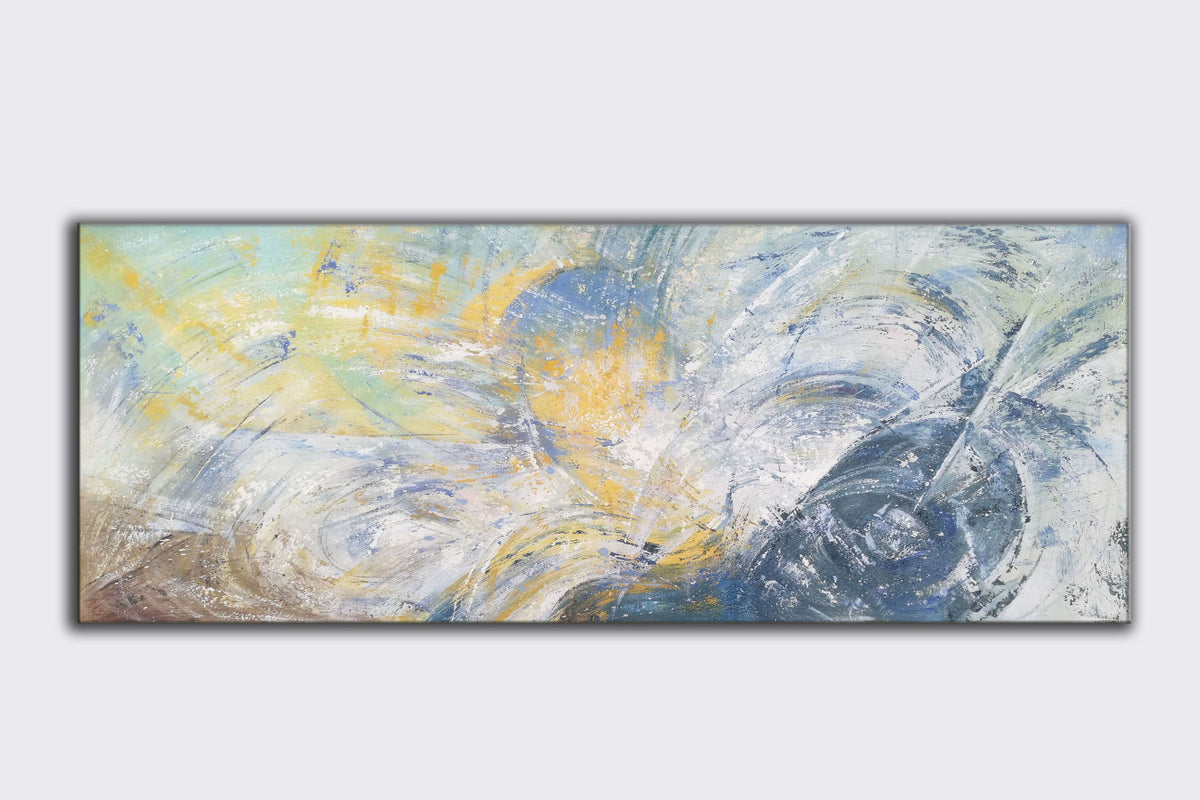 White best abstract paintings, large wall art L282 – LargeArtCanvas