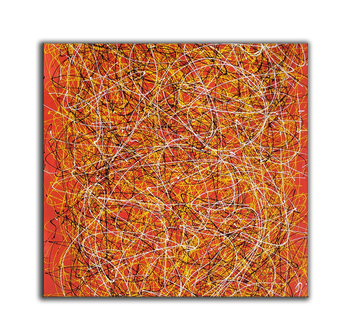 Red oil painting, the accountant painting L329 – LargeArtCanvas