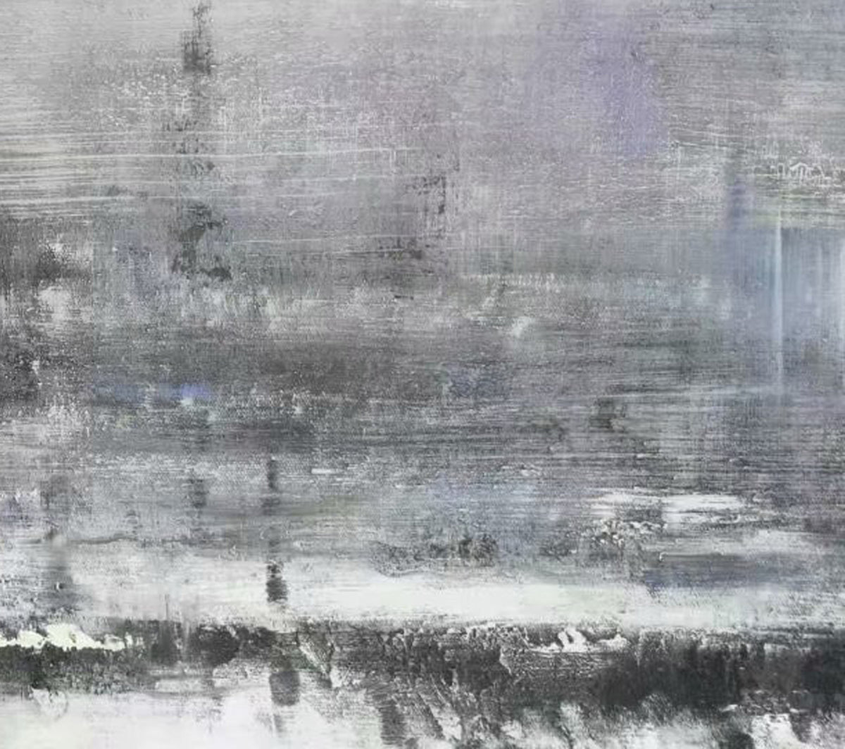 Grey large wall canvas paintings, oil painting wall art L529 ...