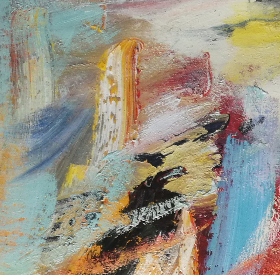 Red abstract canvas art, modern artwork L384 – LargeArtCanvas