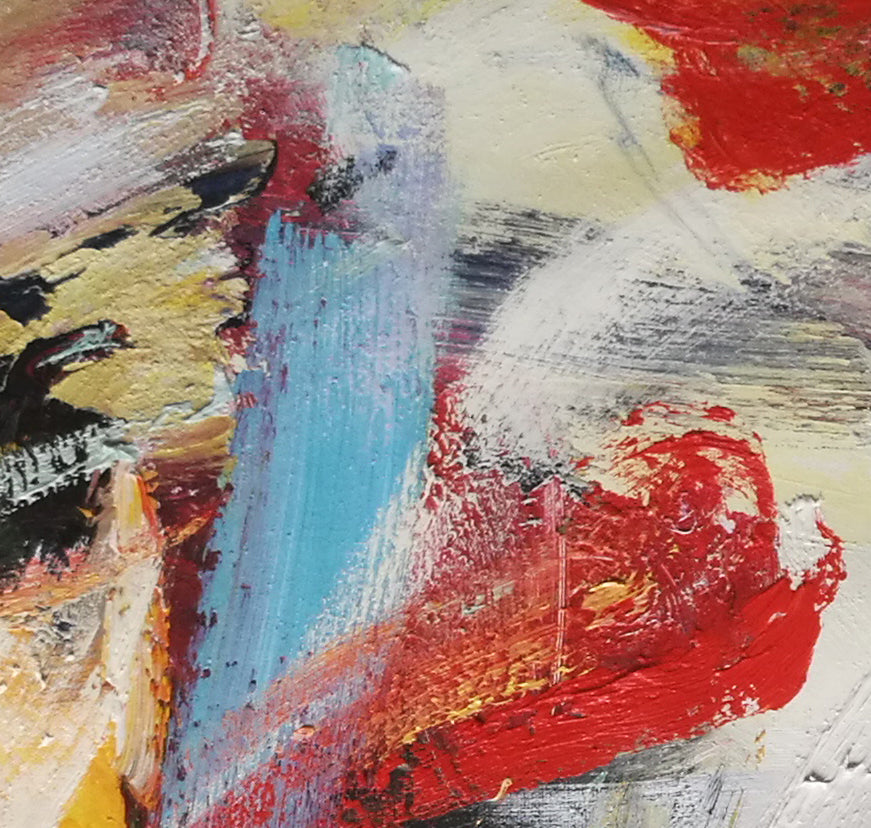 Red oil painting on canvas, canvas painting L593 – LargeArtCanvas