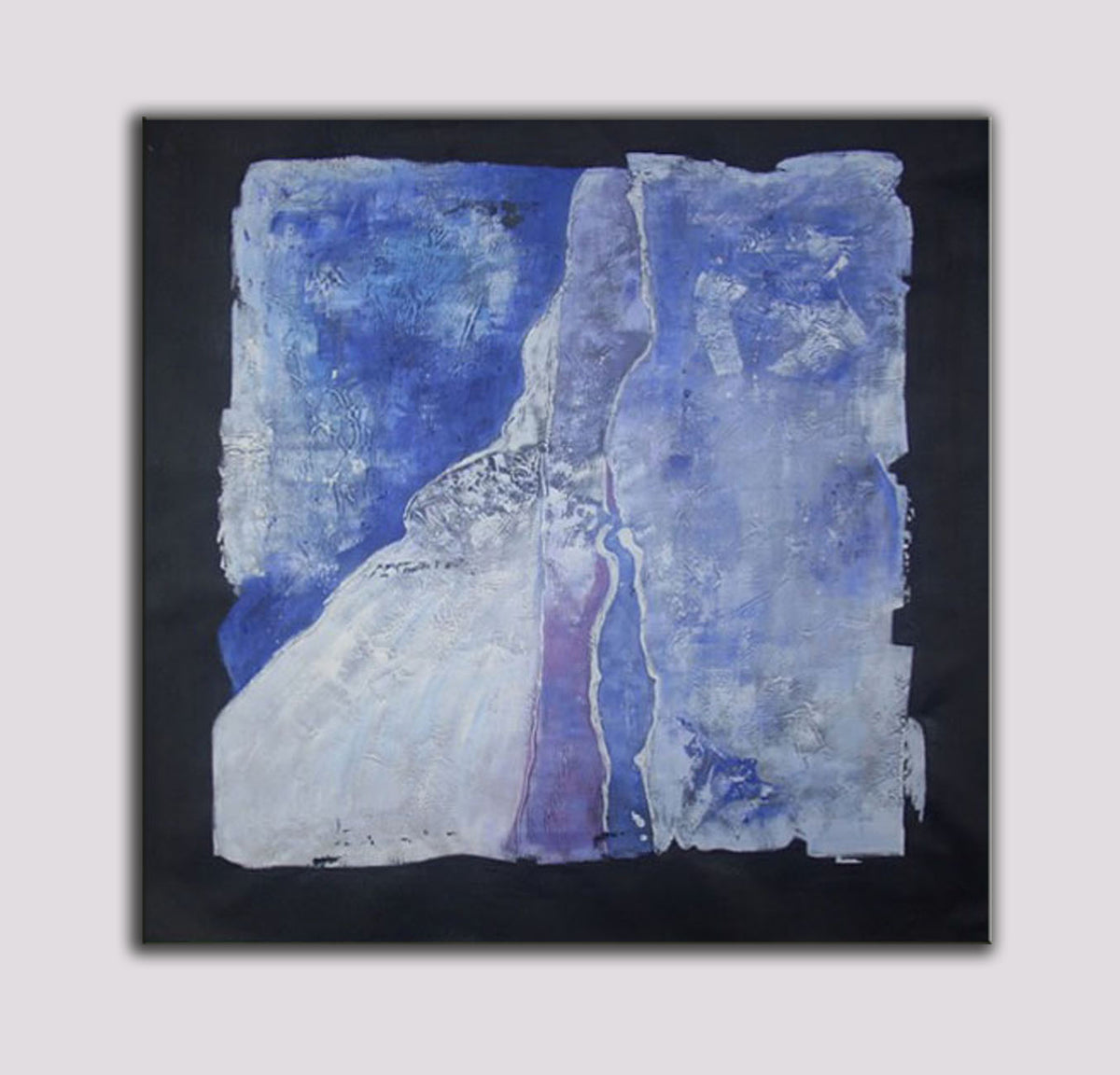 White contemporary painting, contemporary art artists L166 – LargeArtCanvas