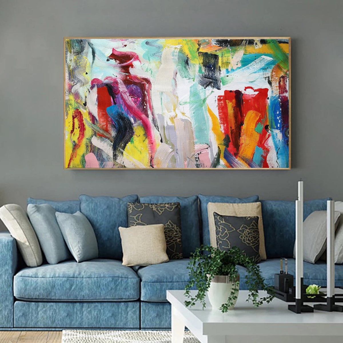 Large canvas wall art | Large wall canvas | Oversized canvas art L655 ...