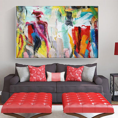 Large canvas wall art | Large wall canvas | Oversized canvas art L655 ...