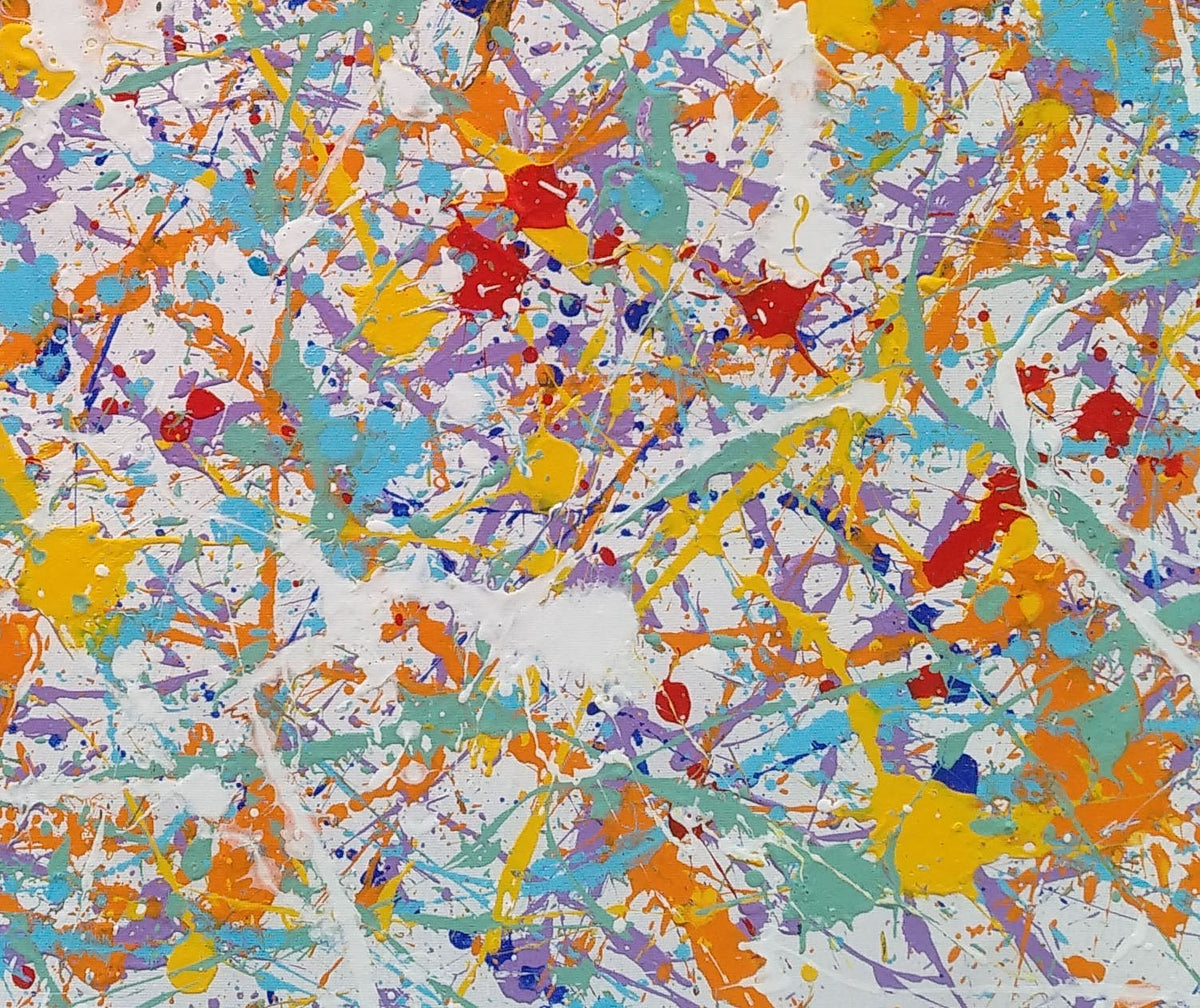 splattered painting | abstract art | painter known as the dripper L602 ...