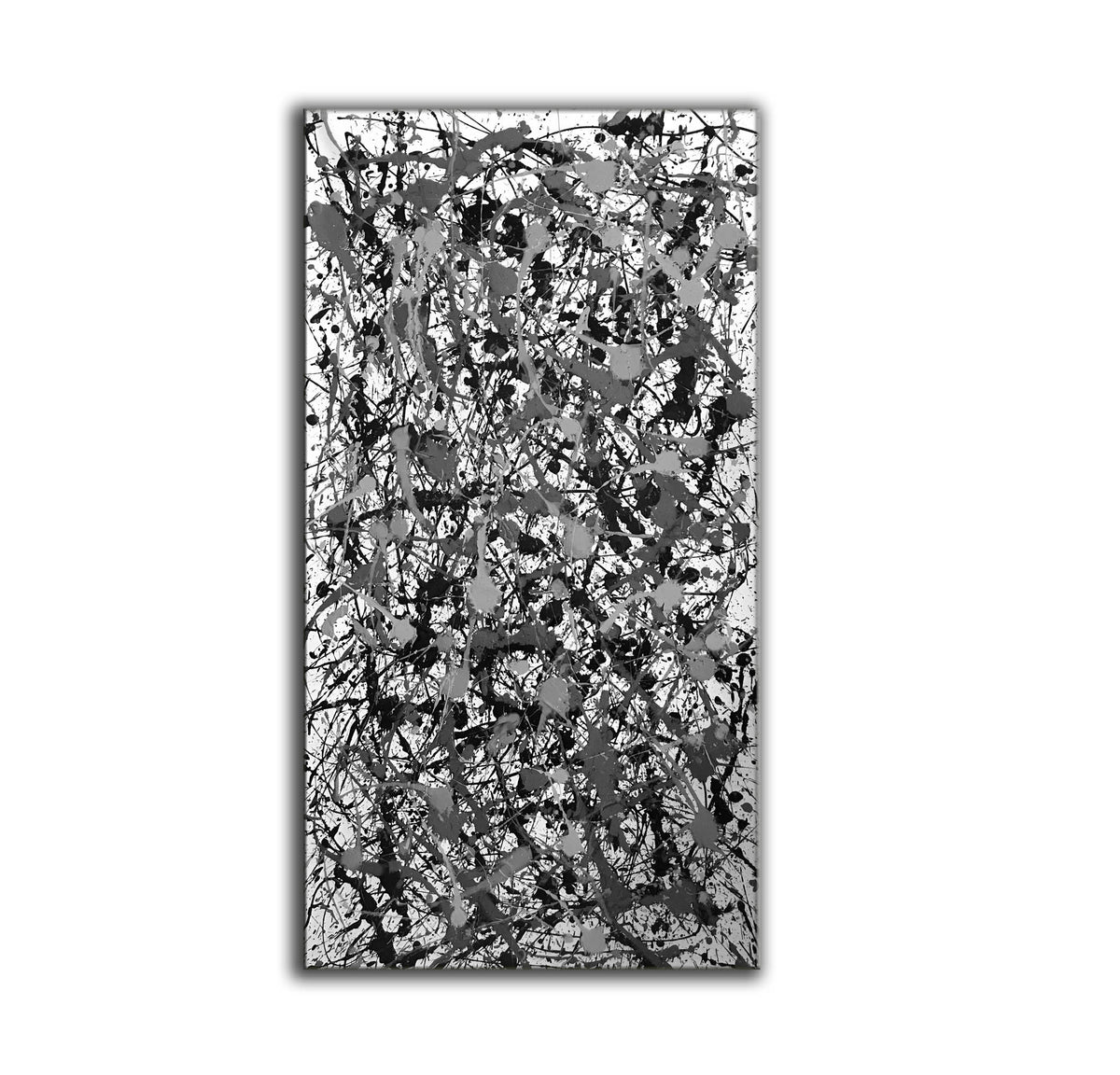 Large painting in the accountant | action painting L746 – LargeArtCanvas